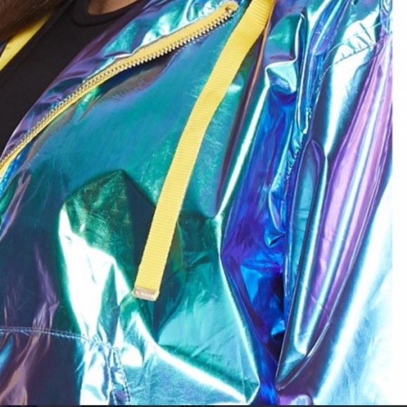 Anthropologie | Jackets & Coats | Hp Nwt Mermaid Iridescent Windbreaker | Poshmark